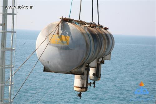 گزارش تصویری 2/ تعویض slop tank پهلوگاههای 11 و 12 اسکله آدرپاد خارک